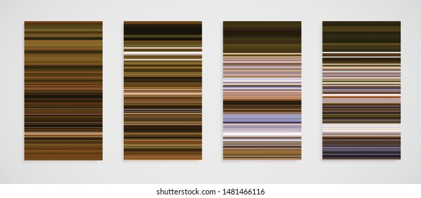 Colorful Set Four Line Pattern Vector Stock Vector (Royalty Free ...