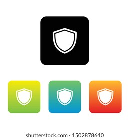Colorful Set Shield Icons Stock Vector (Royalty Free) 1502878640 ...