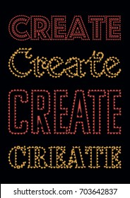 Colorful Set Words Create Stock Vector (Royalty Free) 703642837 ...
