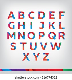 Colorful Shape Bold Letters Stock Vector (Royalty Free) 516794332 ...