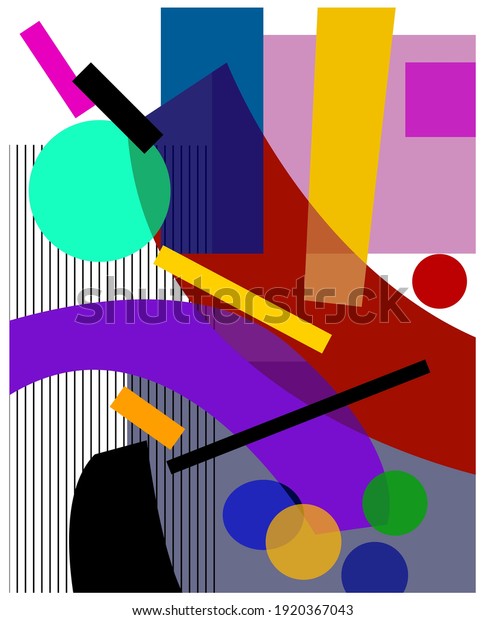 Colorful Shapes Lines Abstract Background Vector Stock Vector (Royalty ...