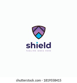 Colorful Shield Logo Design Vector Template Stock Vector (Royalty Free ...