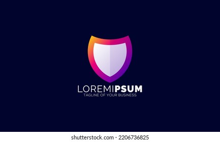 Colorful Shield Logo Design Vector Image Stock Vector (Royalty Free ...