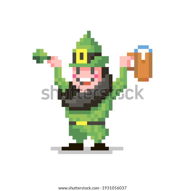 Colorful Simple Flat Pixel Art Illustration Stock Vector (Royalty Free ...