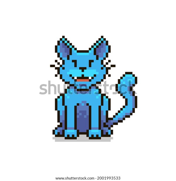 Colorful Simple Flat Pixel Art Illustration Stock Vector (Royalty Free ...
