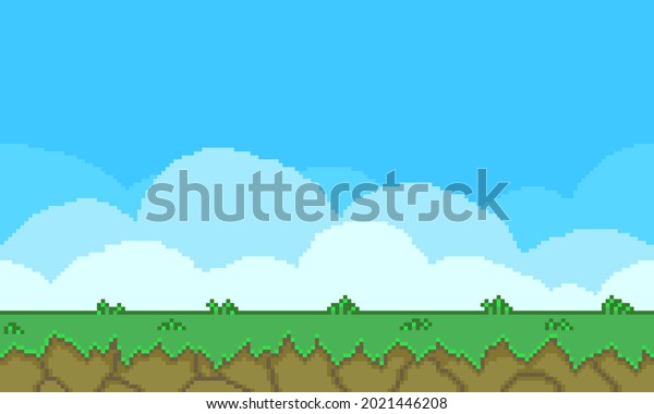 Colorful Simple Flat Pixel Art Illustration Stock Vector (Royalty Free ...