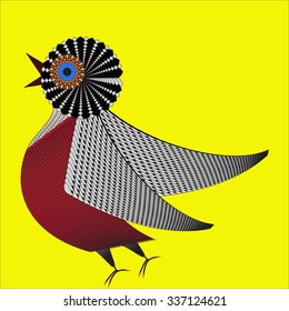 Colorful Singing Bird Vector Designed Bird Stock Vector (Royalty Free ...