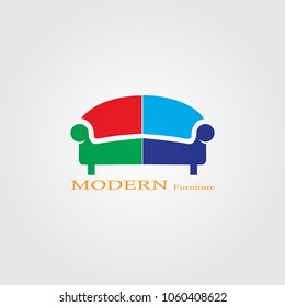 Colorful Sofa Logo Stock Vector (Royalty Free) 1060408622 | Shutterstock