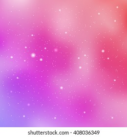 Colorful Space Background Star Clusters Pink Stock Vector (Royalty Free ...