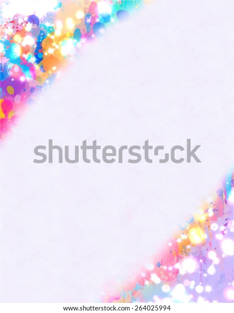 Colorful Sparkle Corners Blank Background Vector Stock Vector (Royalty ...