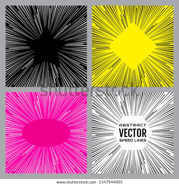 Colorful Speed Lines Background Effect Motion Stock Vector (Royalty ...
