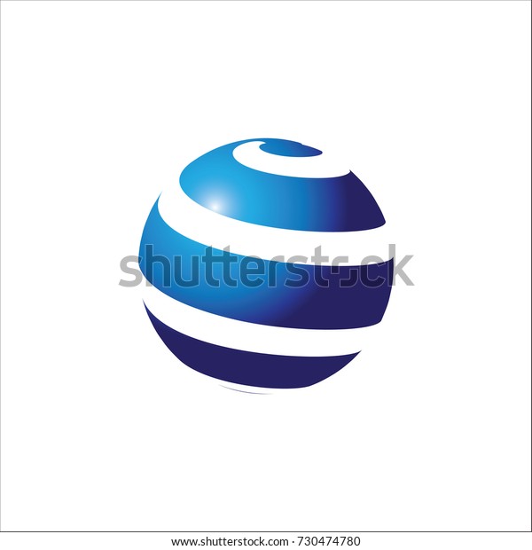 Colorful Sphere Icon Logo Stock Vector (Royalty Free) 730474780 ...