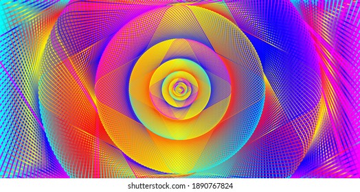 Colorful Spiro Graphic Texture Background Stock Vector (Royalty Free ...