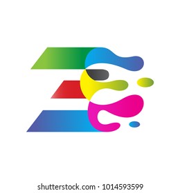 Colorful Splash Number Template Stock Vector (Royalty Free) 1014593599 ...