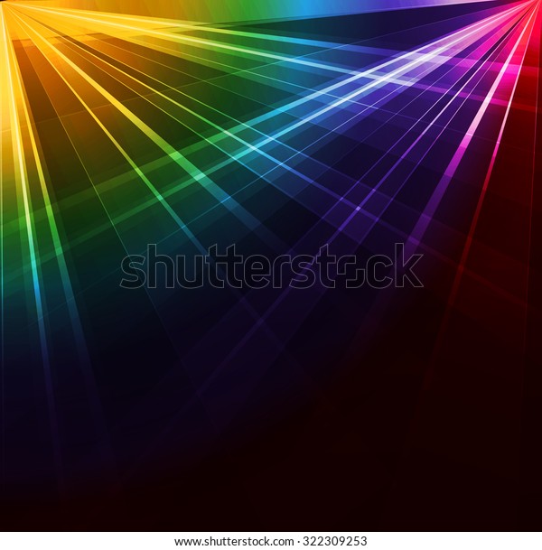 Colorful Spotlight Background Vector Illustration Neon Stock Vector ...