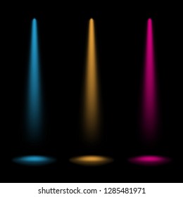 Colorful Spotlights Vector Illustration Stock Vector (Royalty Free ...