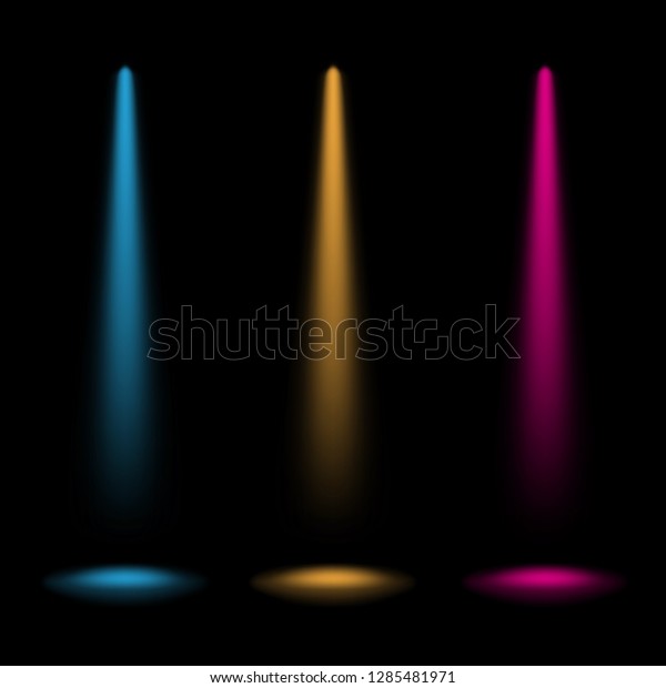 Colorful Spotlights Vector Illustration Stock Vector (Royalty Free ...