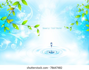 Colorful Spring Design Water Drop Stock Vector (Royalty Free) 78647482 ...