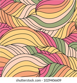 Colorful Spring Spit Stripes Wave Hair Stock Vector (Royalty Free ...