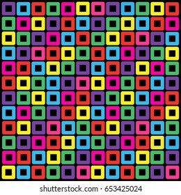 Colorful Square Background Stock Vector (Royalty Free) 653425024 ...
