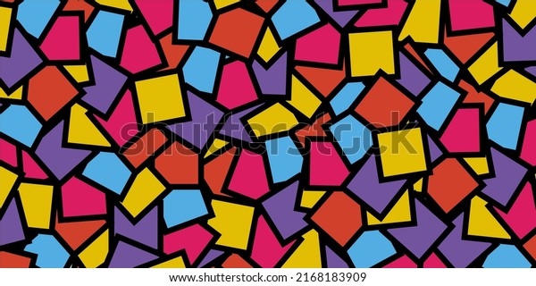 Colorful Square Geometric Background Irregular Square Stock Vector ...