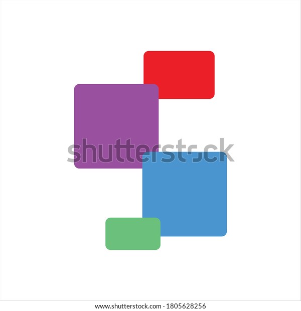 Colorful Square Logo Stock Vector Any Stock Vector (Royalty Free ...