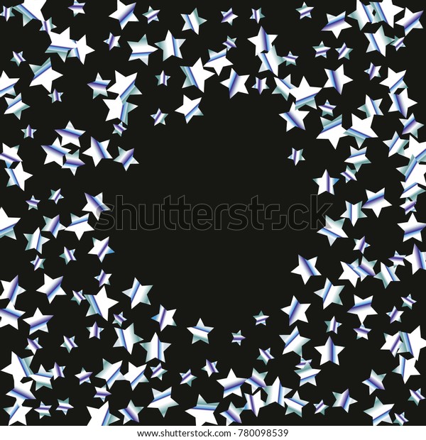 Colorful star falling Pattern. Rainbow colors. Isolated pattern.Black ...