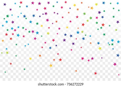 Colorful Star Isolated On Transparent Background Stock Vector (Royalty ...