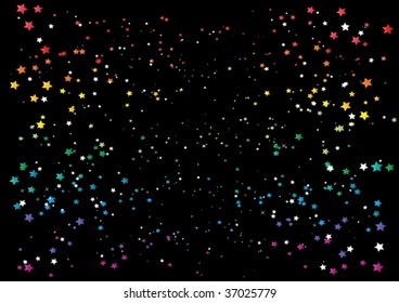 Colorful Starfield Stock Vector (Royalty Free) 37025779 | Shutterstock