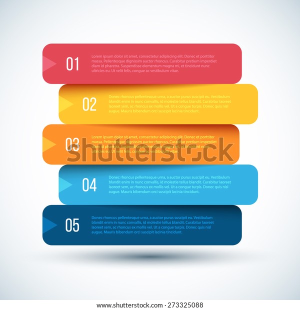 Design passo a passo colorido. Ilustração: vetor stock (livre de ...