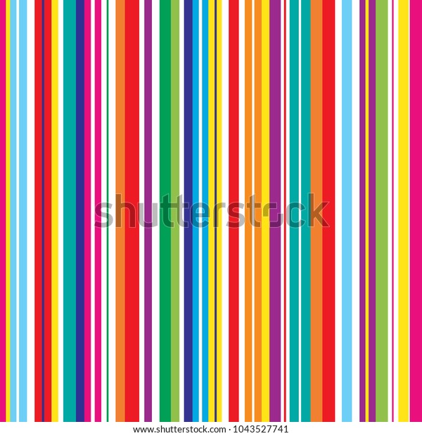 Colorful Stripes Seamless Bright Pattern Stylish Stock Vector (Royalty ...
