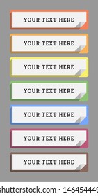 Colorful Stylish Minimal Headers Stock Vector (Royalty Free) 146454449 ...