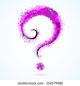 Colorful Stylized Question Mark Stock Vector (Royalty Free) 156579980 ...