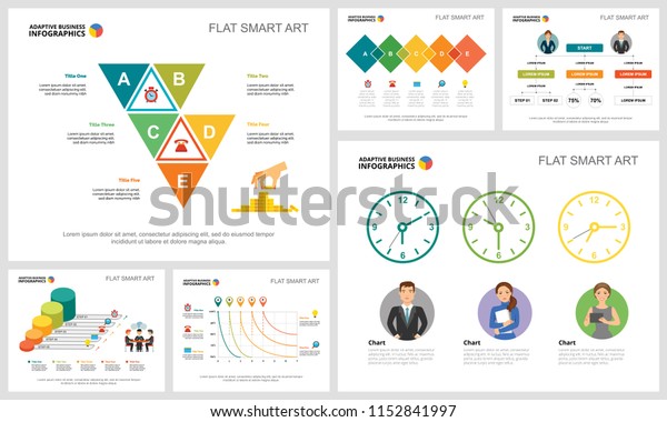 Colorful Teamwork Planning Concept Infographic Charts: เวกเตอร์สต็อก ...