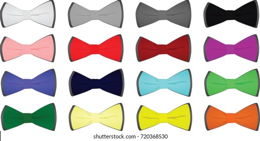 Colorful Tie Set Vector Illustration Stock Vector (Royalty Free ...