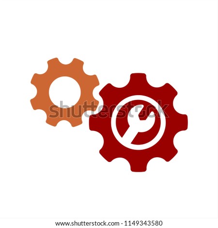 Colorful Tool Gear Icon System Setting Stock Vector (Royalty Free ...