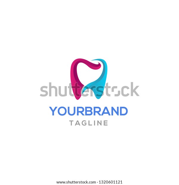 Colorful Tooth Logo Design Stock Vector (Royalty Free) 1320601121 ...