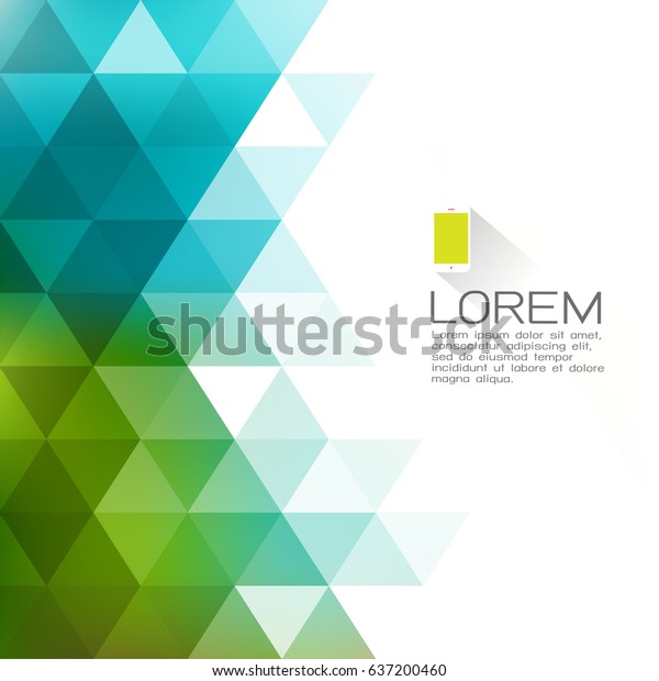 Colorful Transparency Fade Triangle Background White Stock Vector ...