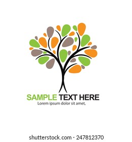 Colorful Tree Icon Vector Stock Vector (Royalty Free) 247812370 ...