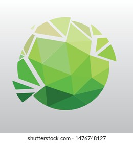 Colorful Triangle Round Logo Overlapping Color Stock Vector (Royalty ...