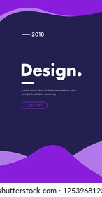 Colorful Ui Design Background Template Dynamic Stock Vector (Royalty ...