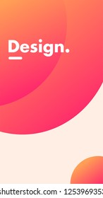 Colorful Ui Design Background Template Smartphone Stock Vector (Royalty ...