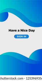 Colorful Ui Design Background Template Smartphone 스톡 벡터(로열티 프리 ...