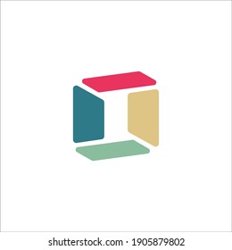 Colorful Cube Logo