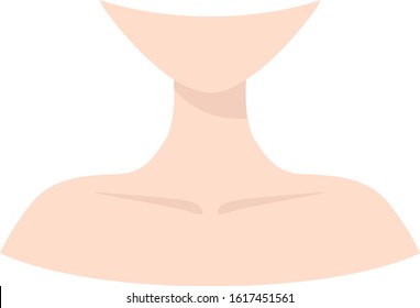 Colorful Vector Graphics Female Neck Shoulders Stock Vector (Royalty ...
