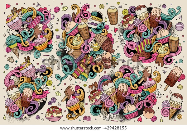 Colorful Vector Hand Drawn Doodle Cartoon Stock Vector (Royalty Free ...