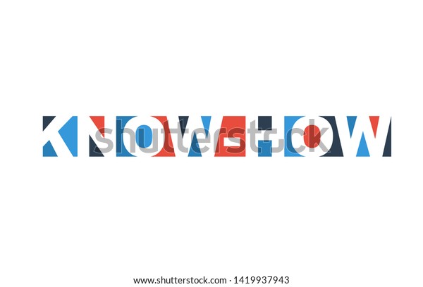 Colorful Vector Illustration Banner Know How Stock Vector (Royalty Free ...