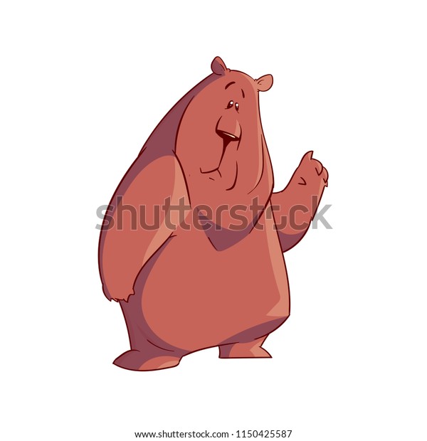 Colorful Vector Illustration Cartoon Bear Stock Vector (Royalty Free ...