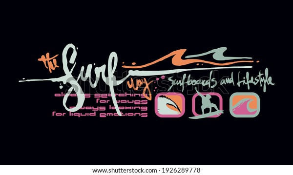 Colorful Vector Illustration Lettering Elements Related Stock Vector ...