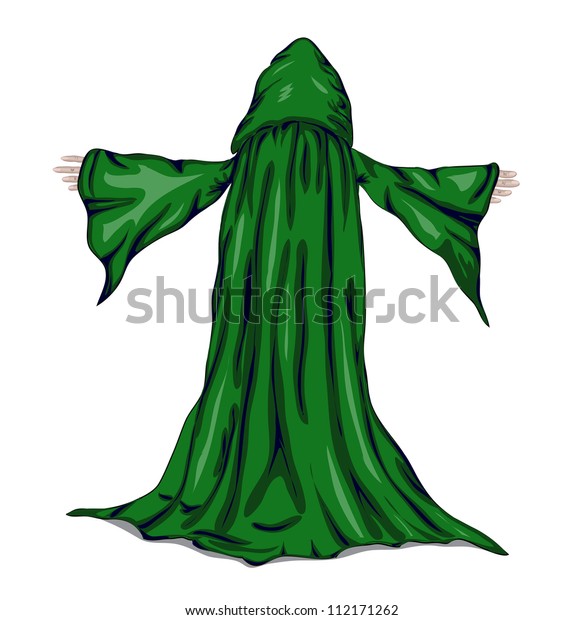 Colorful Vector Illustration Wizard Monk Eps8 Stock Vector (Royalty ...